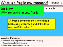 Fragile Environments | Teaching Resources