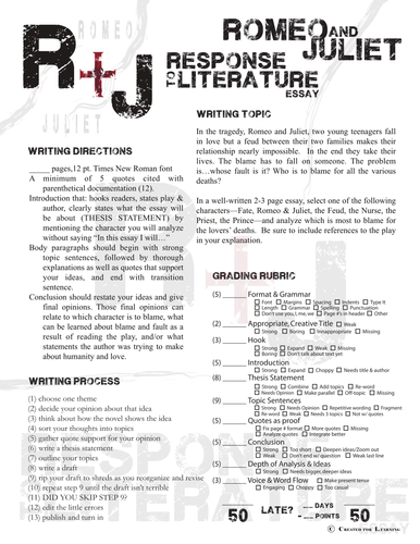 ROMEO AND JULIET Unit Teaching Package (by William Shakespeare ...