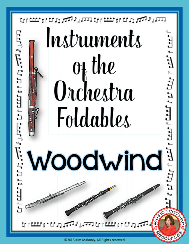 Instruments of the Orchestra Foldables: WOODWIND | Teaching Resources