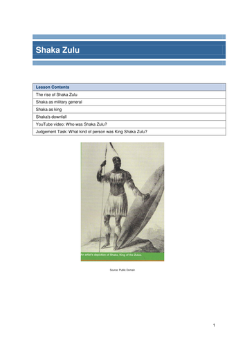 The establishment of the Zulu nation | Teaching Resources