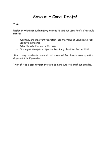 Coral Reefs | Teaching Resources