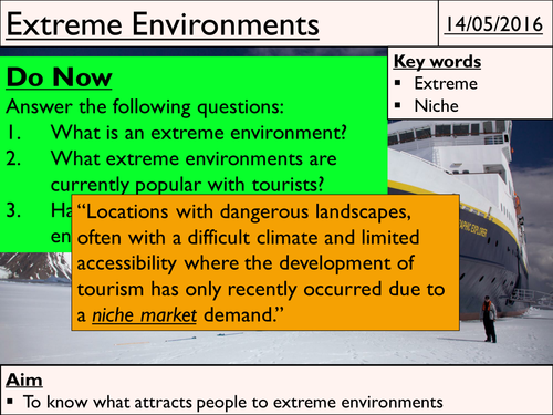 Extreme tourism - Antarctica | Teaching Resources