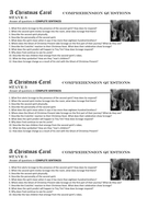 A CHRISTMAS CAROL STAVE 3 Comprehension questions/test your knowledge ...