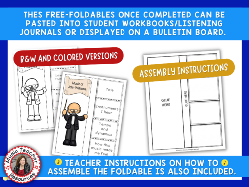 JOHN WILLIAMS: Biography Research and Listening Foldables | Teaching ...