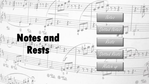 Music composition - notes and rest | Teaching Resources
