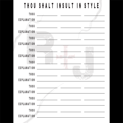 ROMEO AND JULIET Shakespearean Insults | Teaching Resources