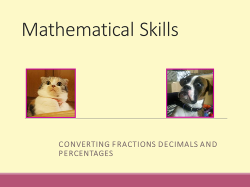 Converting decimals, percentages and fractions by - UK Teaching ...