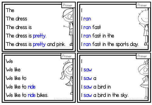 Reading Fluency Squares Primer | Teaching Resources
