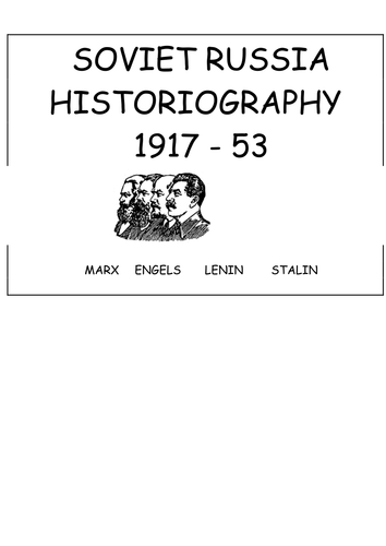 Historiography Russia: From Tsar to Cold war | Teaching Resources