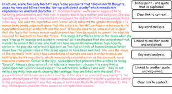 Lesson on Act 1, Scene 5 Macbeth - AQA 2017 GCSE scheme. Extended writing lesson | Teaching ...