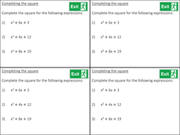 Completing the square using algebra tiles | Teaching Resources