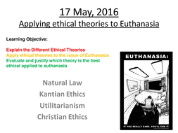 OCR AS Ethics Euthanasia | Teaching Resources