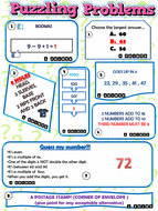 Puzzling Problems! "One page wonder" Brainteasers and Problem Solving ...