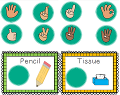 Classroom Management Hand Signals Customisable | Teaching Resources