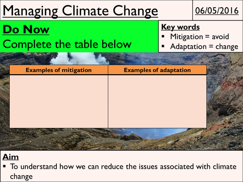 The Challenge of Natural Hazards - Climate Change | Teaching Resources