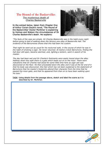 The Hound of the Baskervilles PLAYSCRIPT: Writing Tasks | Teaching ...