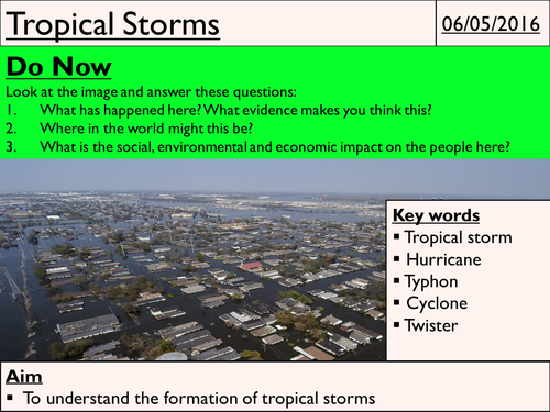 Tropical Storms | Teaching Resources