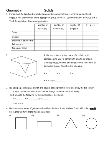 3D objects | Teaching Resources
