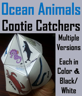 Ocean Animals Cootie Catchers | Teaching Resources