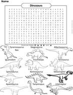 Dinosaurs Word Search | Teaching Resources