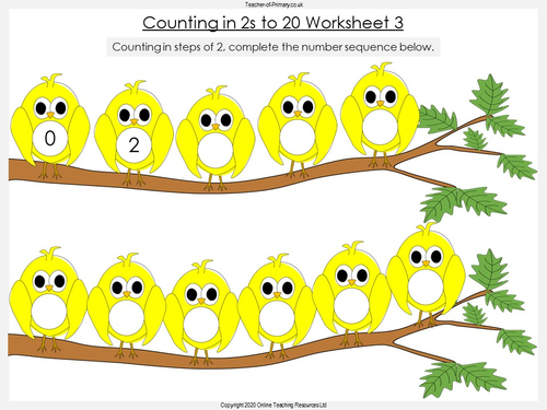 Counting in 2s to 20 - Year 1 | Teaching Resources