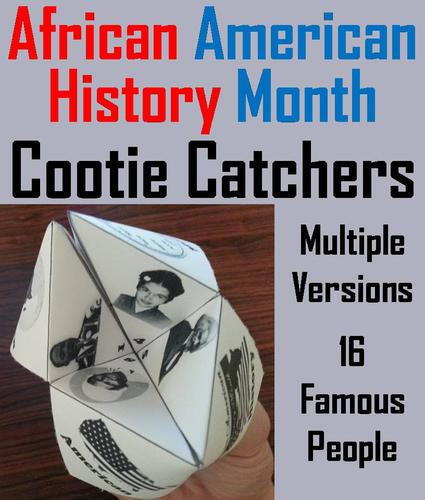 Black History Month Cootie Catchers | Teaching Resources