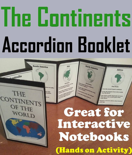 Continents Accordion Booklet | Teaching Resources