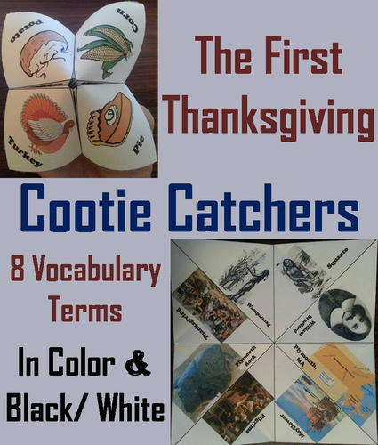 First Thanksgiving Cootie Catchers | Teaching Resources
