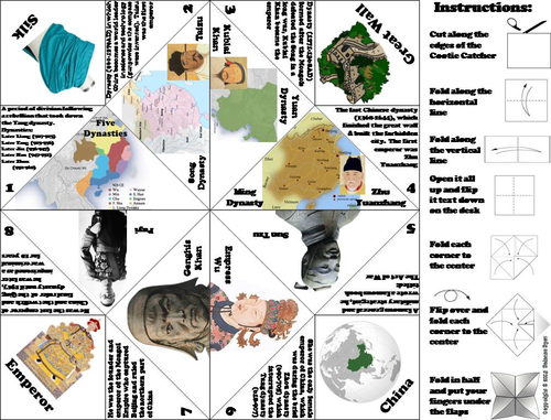 Ancient China Cootie Catchers | Teaching Resources