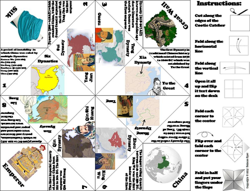 Ancient China Cootie Catchers | Teaching Resources