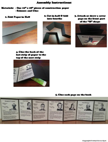 Texas Revolution Accordion Booklet | Teaching Resources