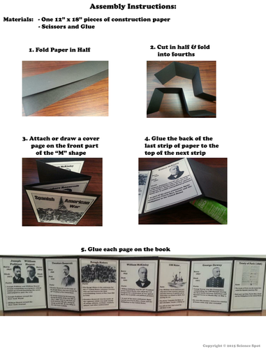 Spanish American War Accordion Booklet | Teaching Resources