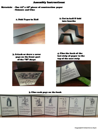 Middle Ages Accordion Booklet | Teaching Resources
