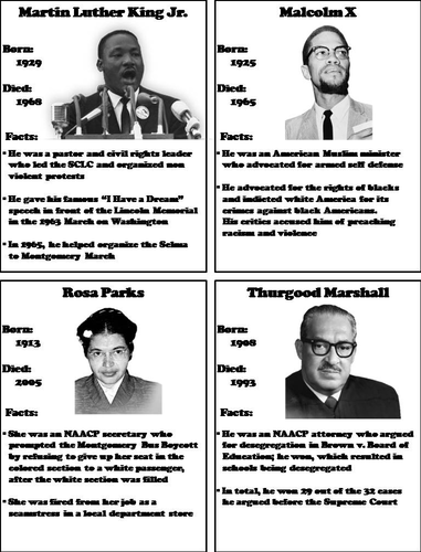 Civil Rights Accordion Booklet | Teaching Resources