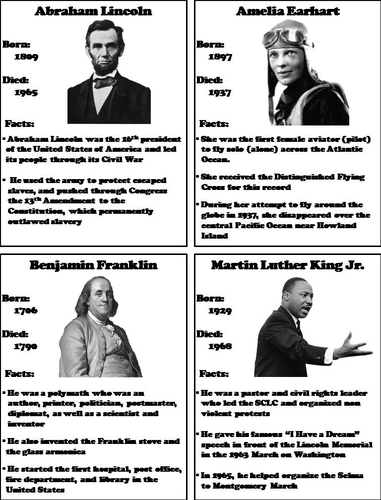 American Heroes Accordion Booklet | Teaching Resources