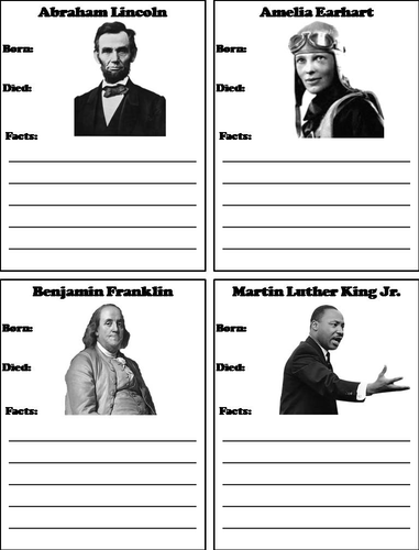 American Heroes Accordion Booklet | Teaching Resources