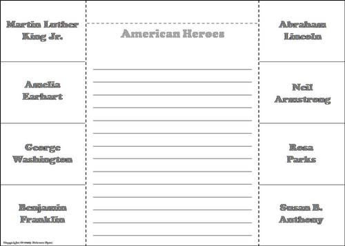 American Heroes Lapbook | Teaching Resources