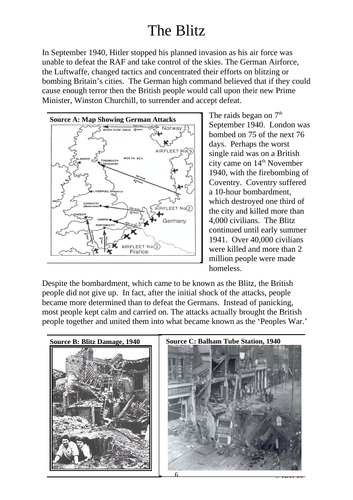 The Home Front: The Blitz | Teaching Resources