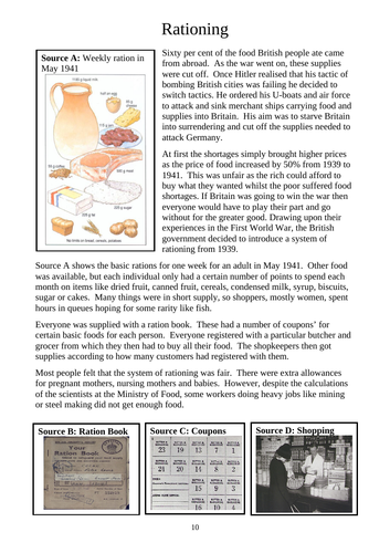 The Home Front: Rationing | Teaching Resources