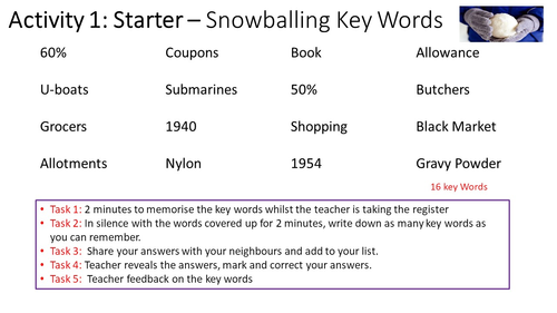 The Home Front: Rationing | Teaching Resources