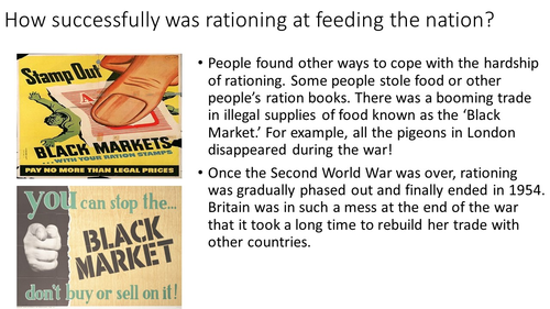 The Home Front: Rationing | Teaching Resources