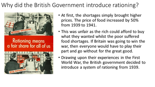 The Home Front: Rationing | Teaching Resources