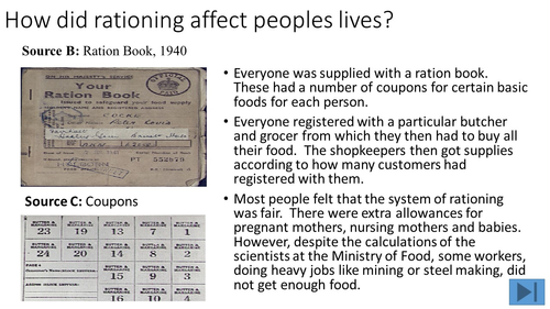 The Home Front: Rationing | Teaching Resources