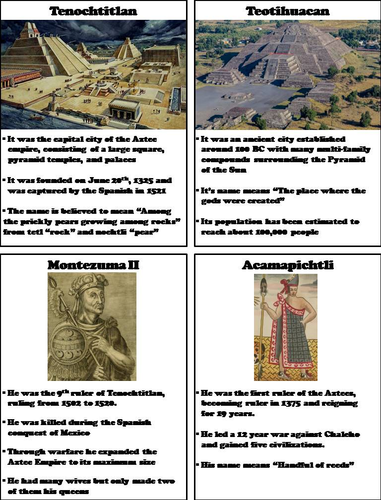 Aztec Empire Accordion Booklet | Teaching Resources