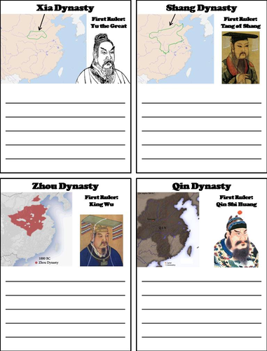 Chinese Dynasties Accordion Booklet | Teaching Resources