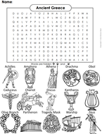 Ancient Greece Word Search | Teaching Resources