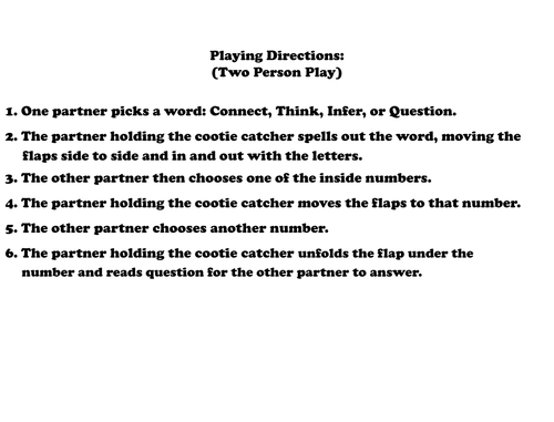 Writing Prompts Cootie Catchers | Teaching Resources