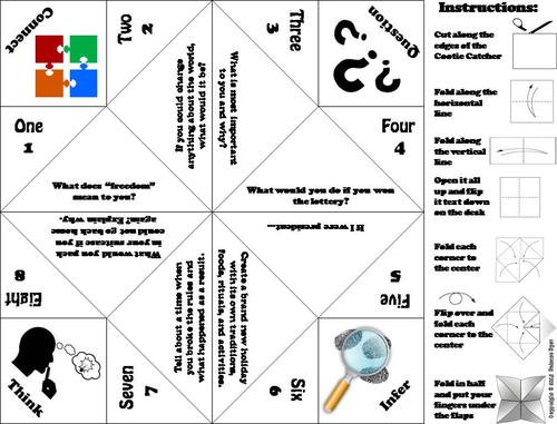 Writing Prompts Cootie Catchers | Teaching Resources