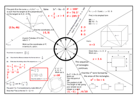 GCSE Further Maths Revision Clocks | Teaching Resources
