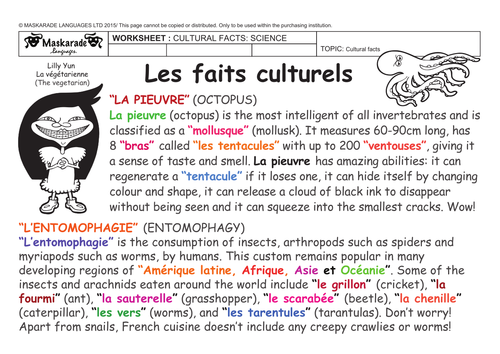 FRENCH (UNIT 6: FRIENDS & ACTIVITIES): Year 5/6: The vertebrate and ...